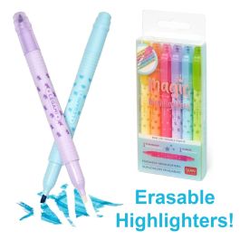 Legami Set Of 6 Erasable Highlighters - Magic Highlighters